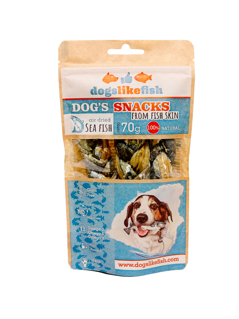 Papildbarība no mencu ādas - bizes – Dogslikefish